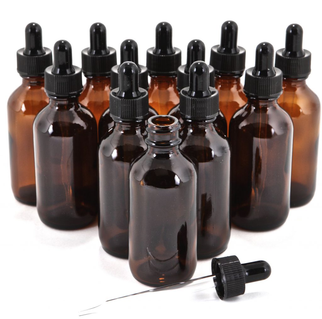 Glass Bottles with Glass Eye Droppers | Vivaplex